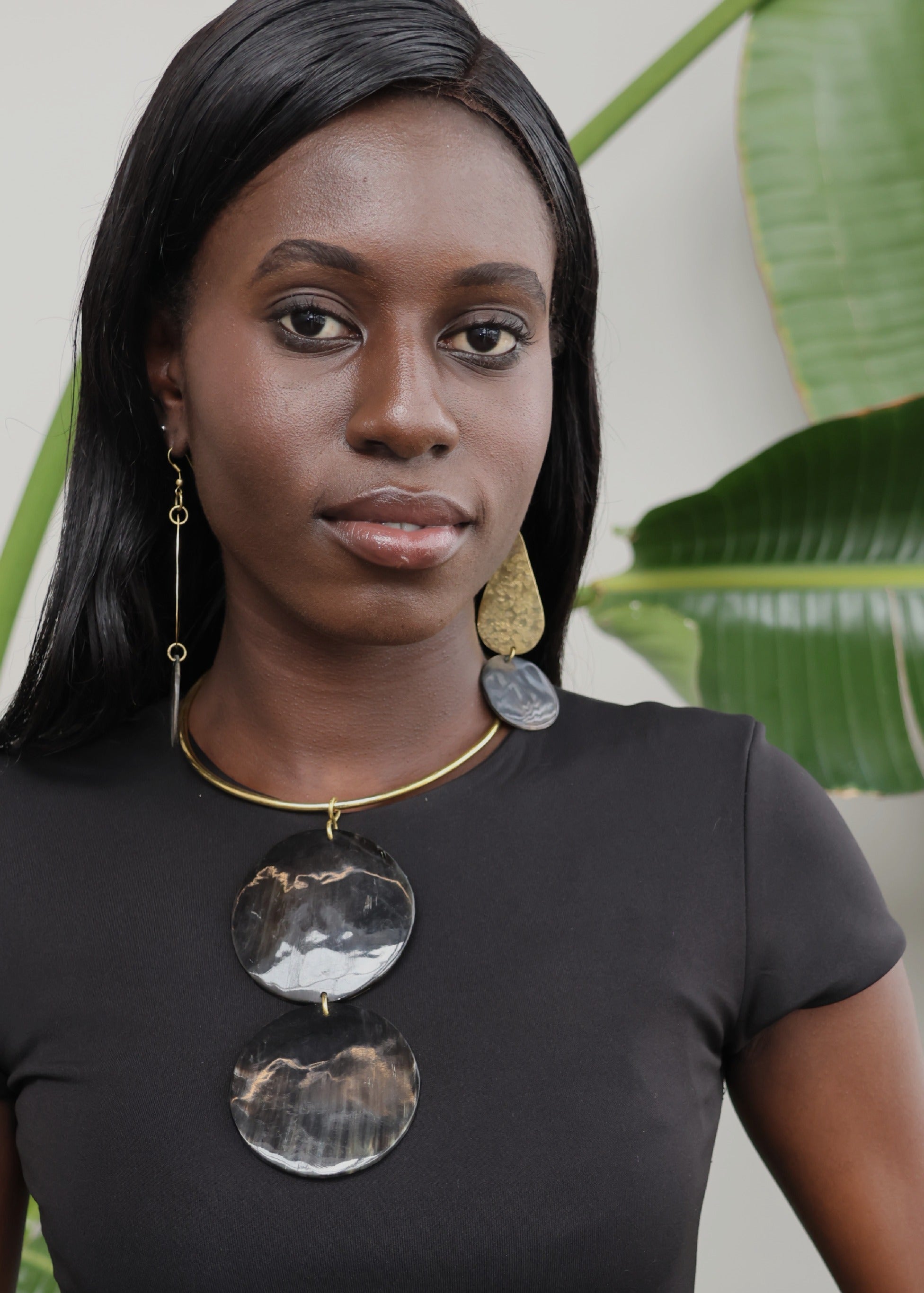 Astou african brass and vegetal ivory jewelry set | Authentic, hand ...